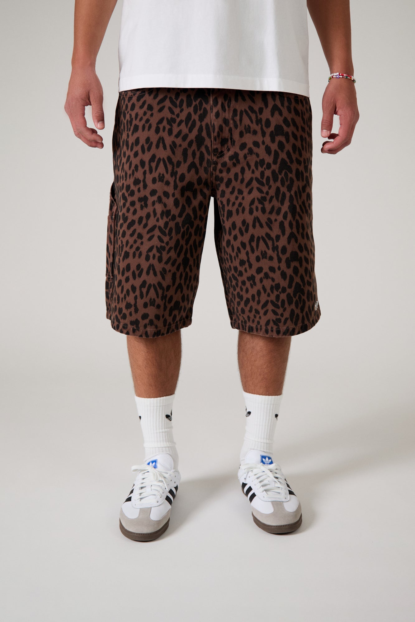 BROWN LEOPARD JORTS CARPENTER – TYPECLOTHINGOFFICIAL